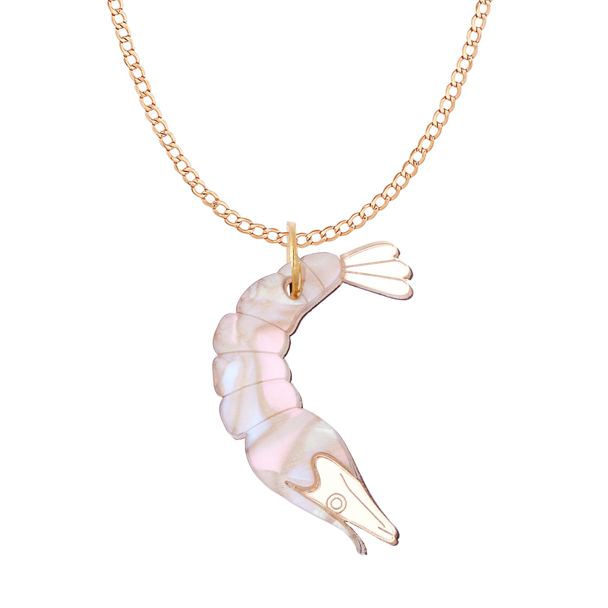 Prawn Necklace Silver – fizzgoespop