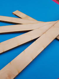 Laser cut gold perspex 30cm ruler – fizzgoespop