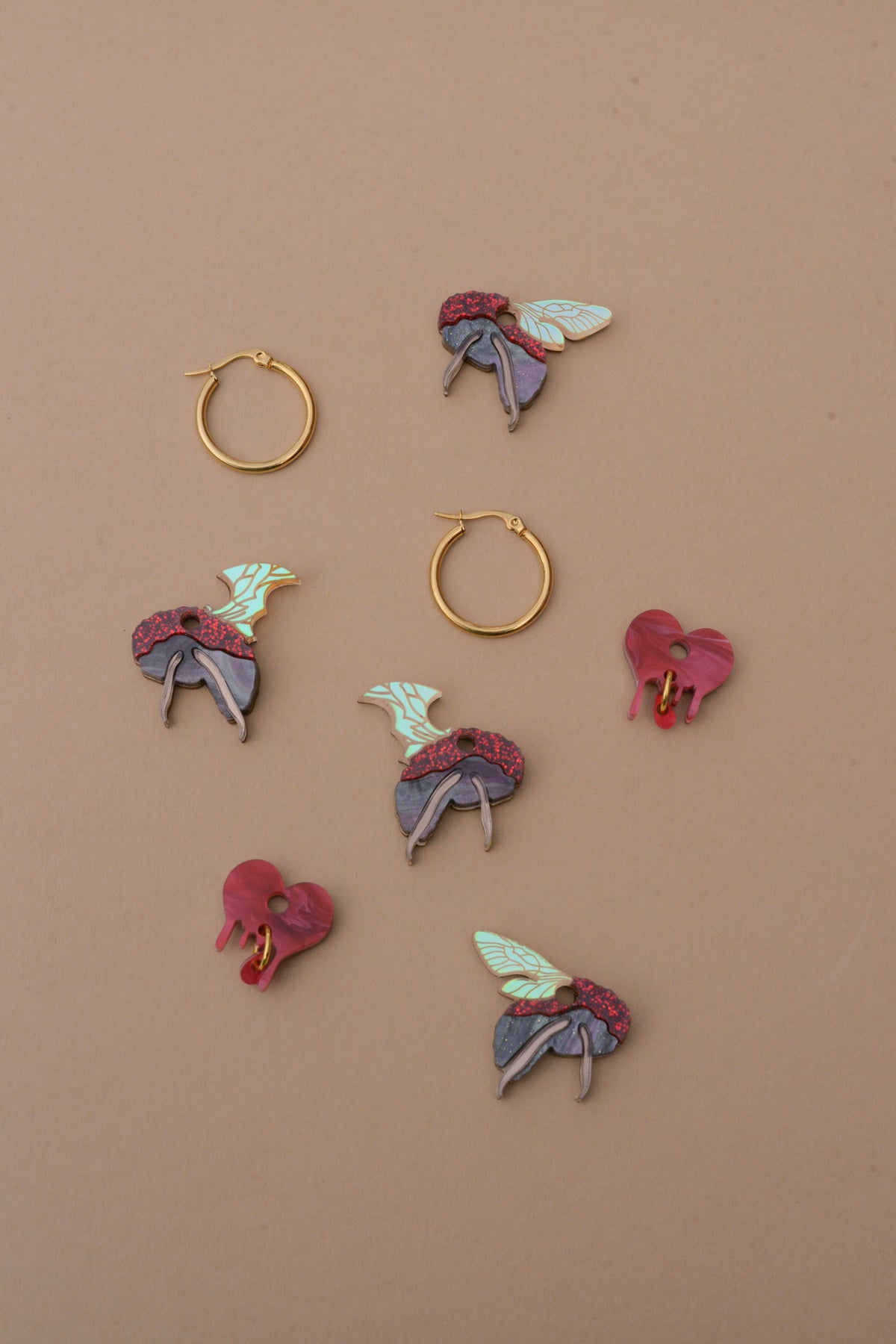 Bleeding Heart Hoop Earrings – fizzgoespop