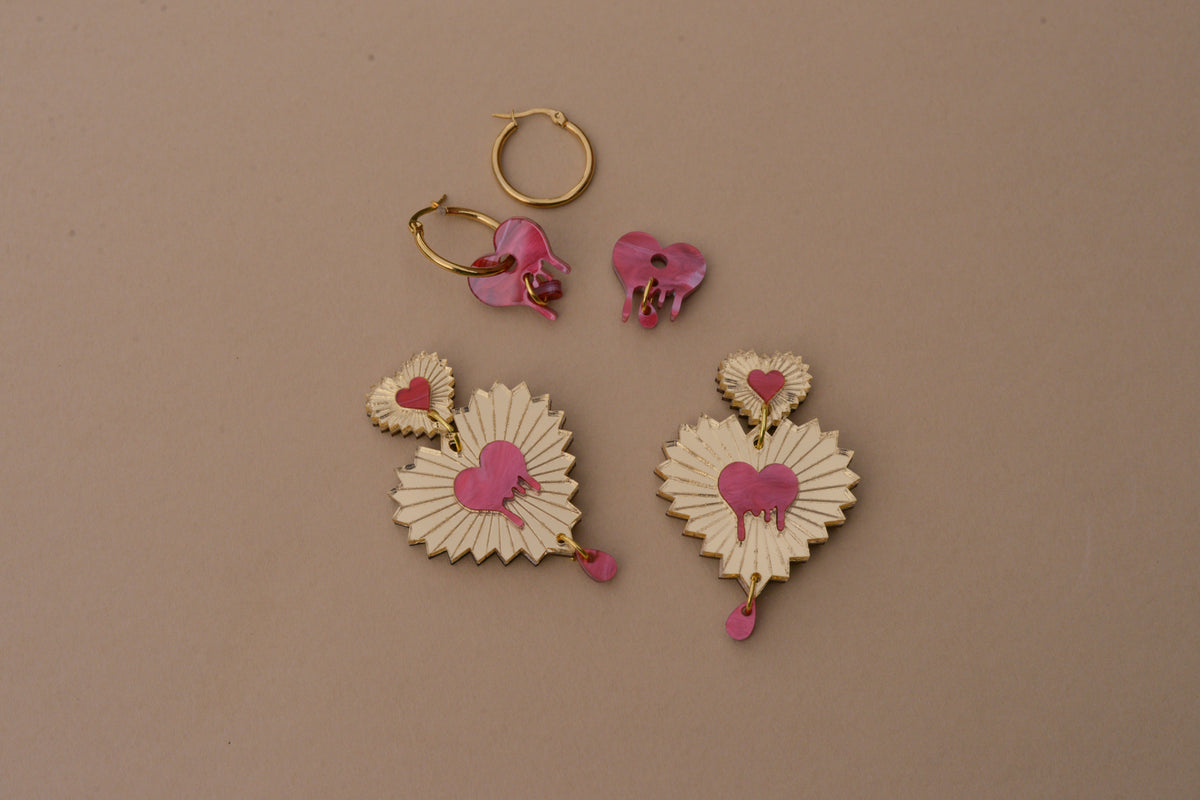 Bleeding Heart Hoop Earrings – fizzgoespop